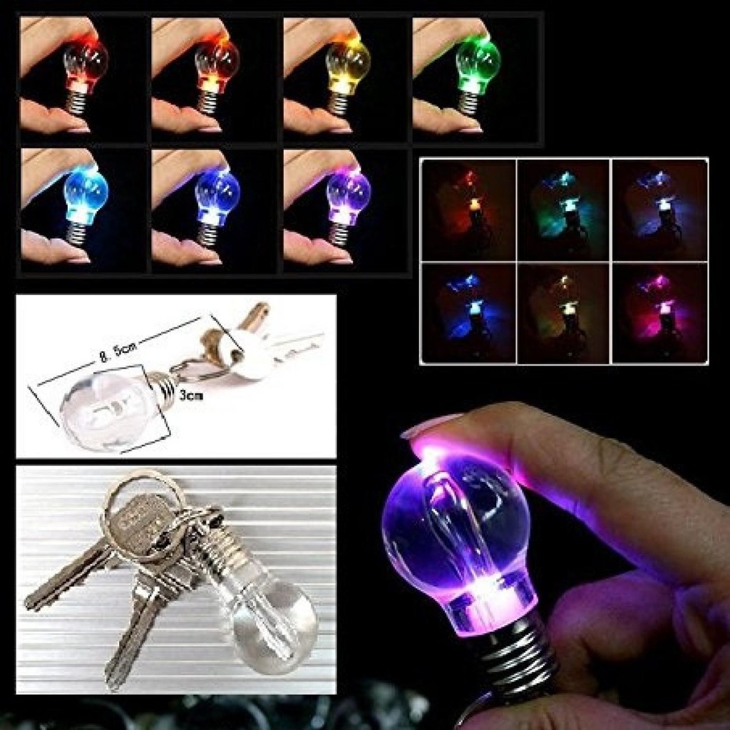 Jual Lampu LED Bohlam Mini Multiwarna dengan Keychain [Gadget.Nation ...