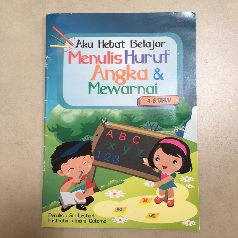 Jual Aku Hebat Belajar Menulis Huruf Angka dan Mewarnai / Buku belajar ...