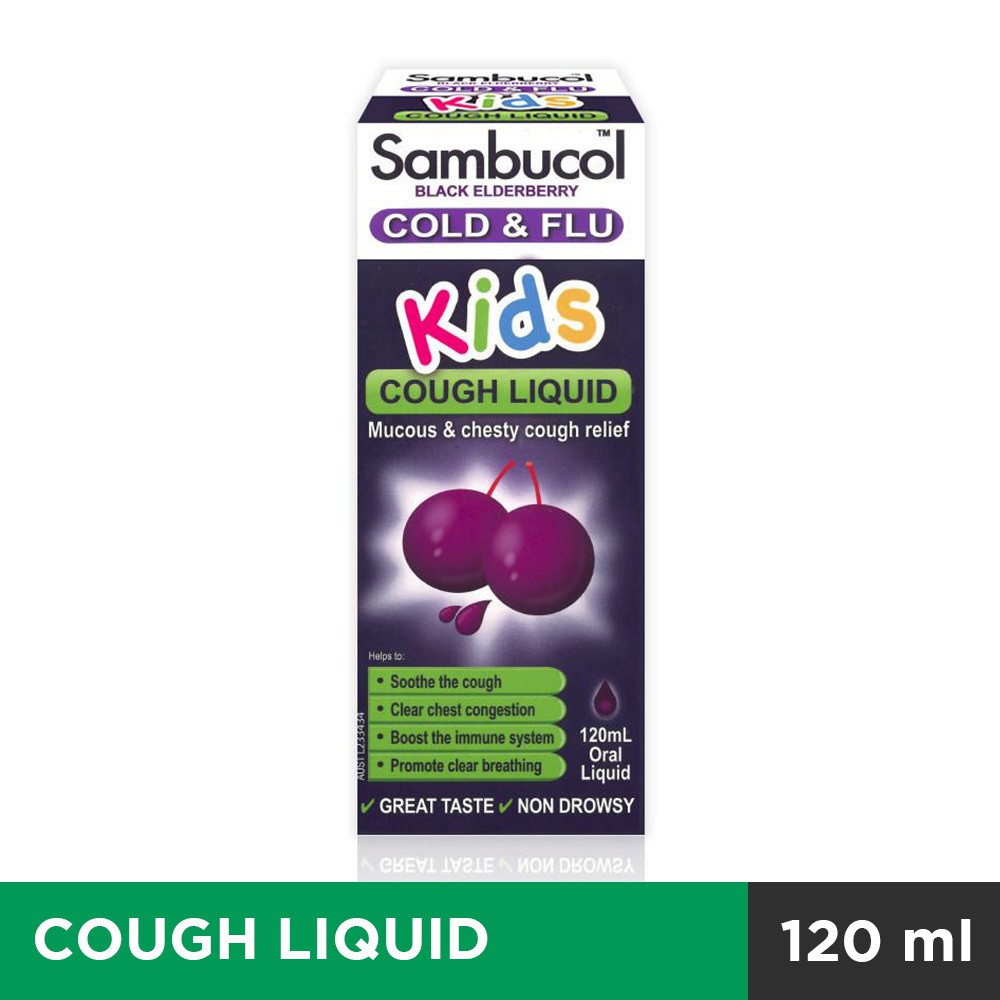 Jual Sambucol Kids Cough Liquid 120 ml Syrup - Obat Sirup Batuk Anak ...