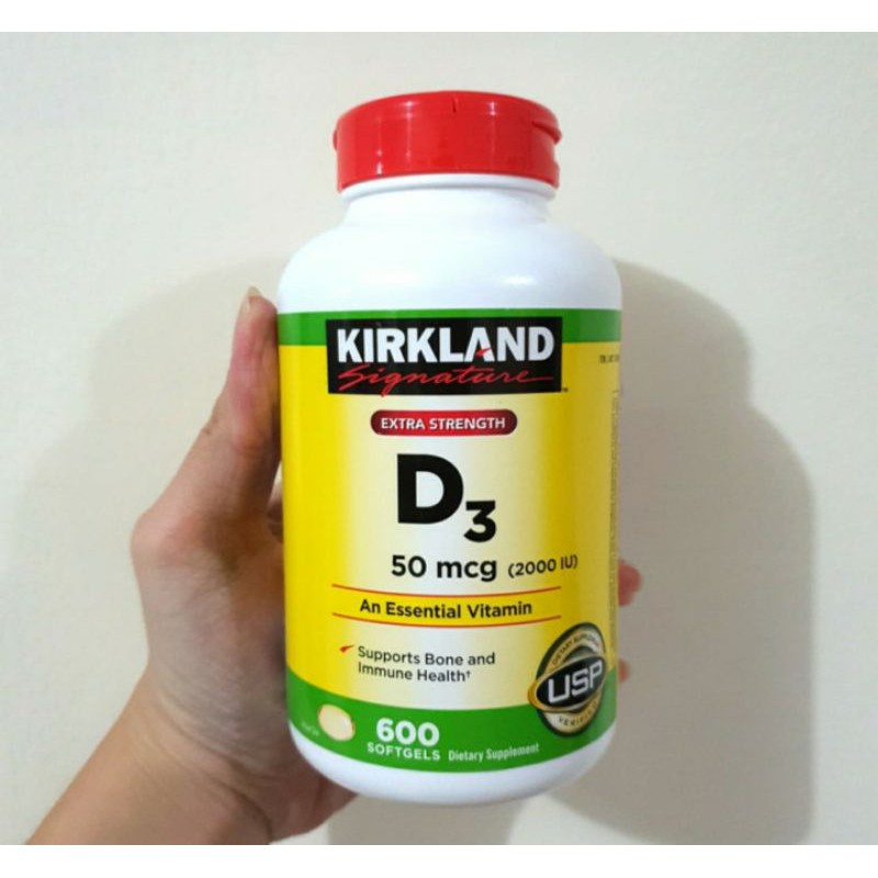 Jual kirkland vitamin d3 vit d3 vitamin d vit d 2000iu 1000 iu isi 600 ...