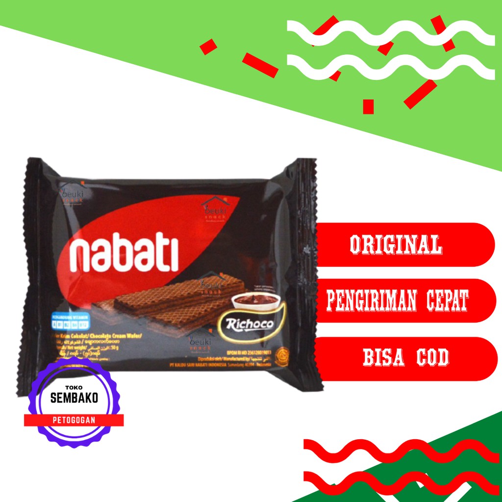 Jual Nabati Richoco Wafer Kemasan Berat 50 Gram Toko Sembako Petogogan ...