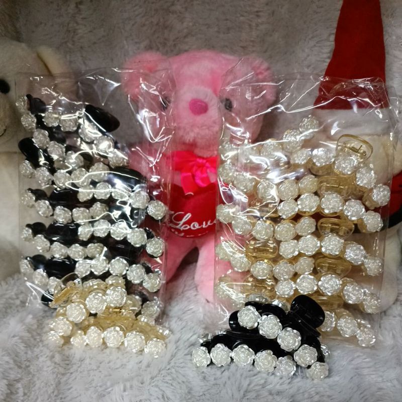 Jual JEDAY RAMBUT MOTIF BUNGGA PANJANG 7CM | Shopee Indonesia