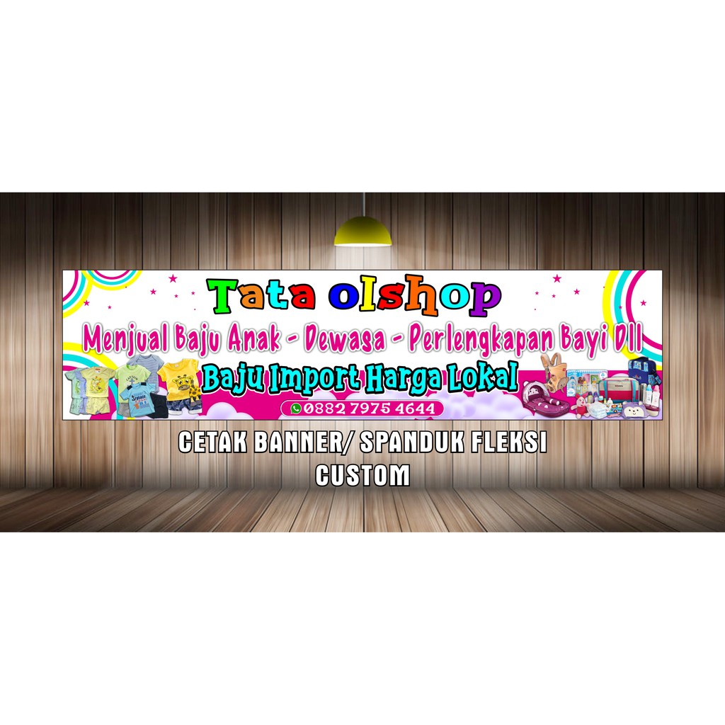 Jual CETAK BANNER SPANDUK BACKDROP FREE DESAIN | Shopee Indonesia