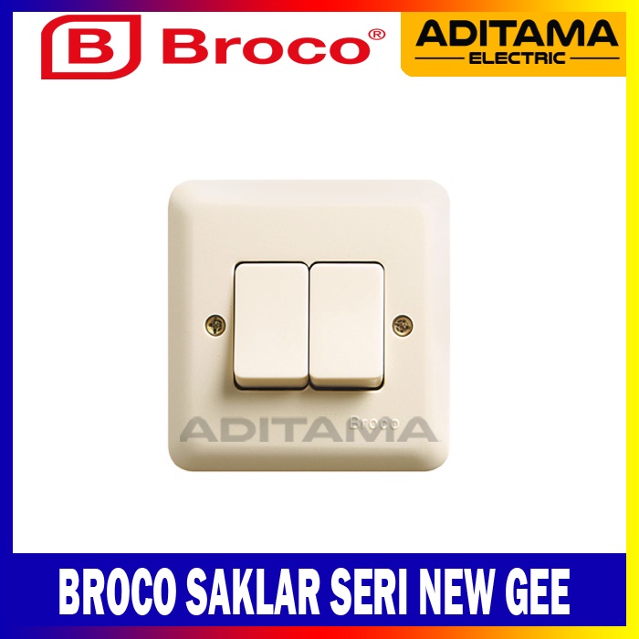 Jual SAKLAR SERI INBOW BROCO NEW GEE / BROCO SAKLAR DOUBLE SWITCH ...
