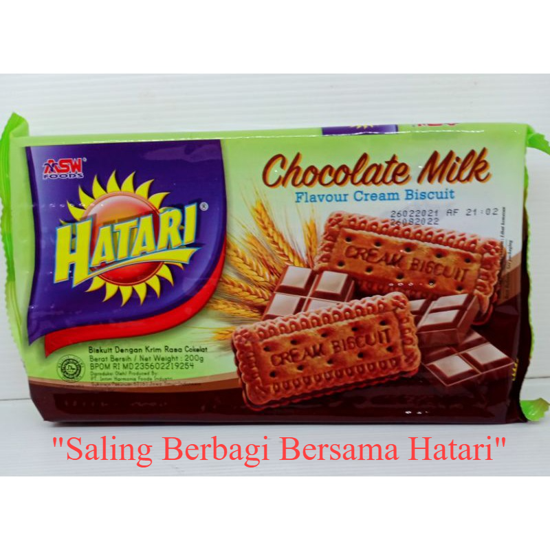 Jual Roti Hatari 200 gram Dengan Varian Rasa coklat milk/ banana ...