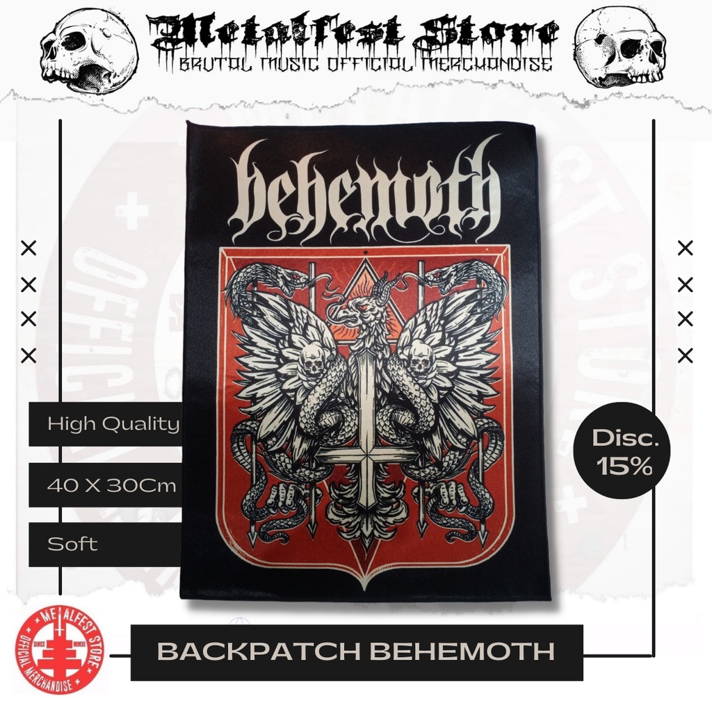 Jual BACKPATCH BEHEMOTH / EMBLEM PUNGGUNG BEHEMOTH / BACKPATCH METAL ...