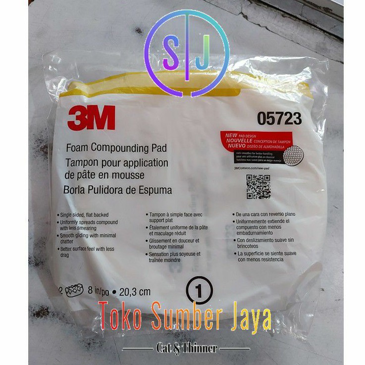 Jual Busa Poles Step 1 Foam Compounding Pad 3M 5723 | Shopee Indonesia