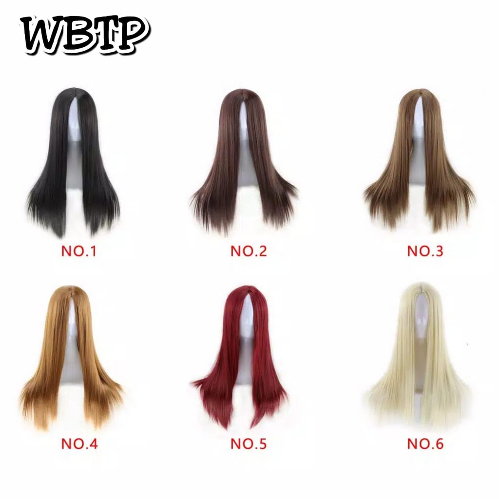 Jual Wig Wanita Lurus Panjang Long Straight Belah Tengah (WBTP ...