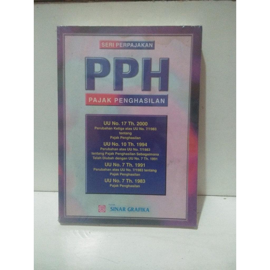 Jual Seri Perpajakan PPH Pajak Penghasilan - Sinar Grafika | Shopee Indonesia