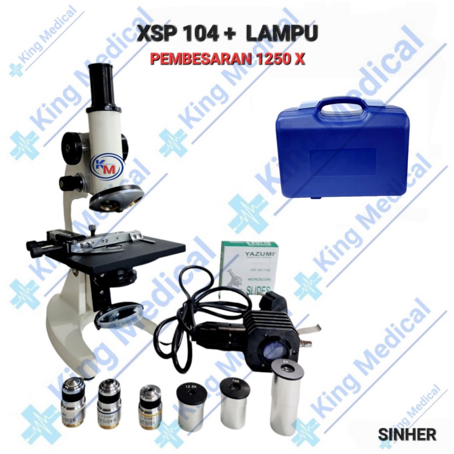 Jual Microscope/Mikroskop Lanjutan Siswa XSP 13AE XSP 13 AE ( 1250X ...