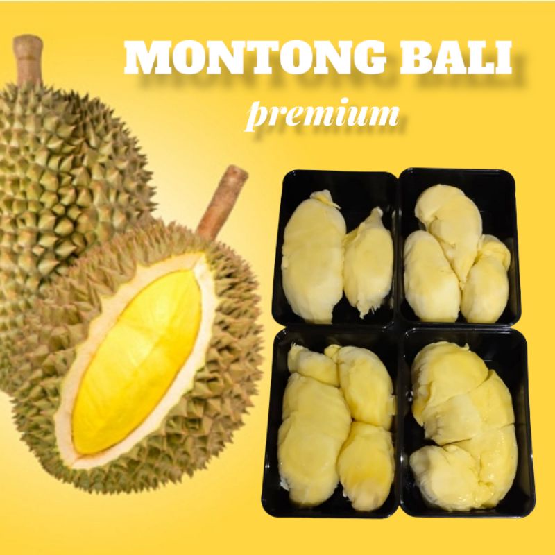 Jual Durian Kupas montong bali super manis / duren montong / durian ...