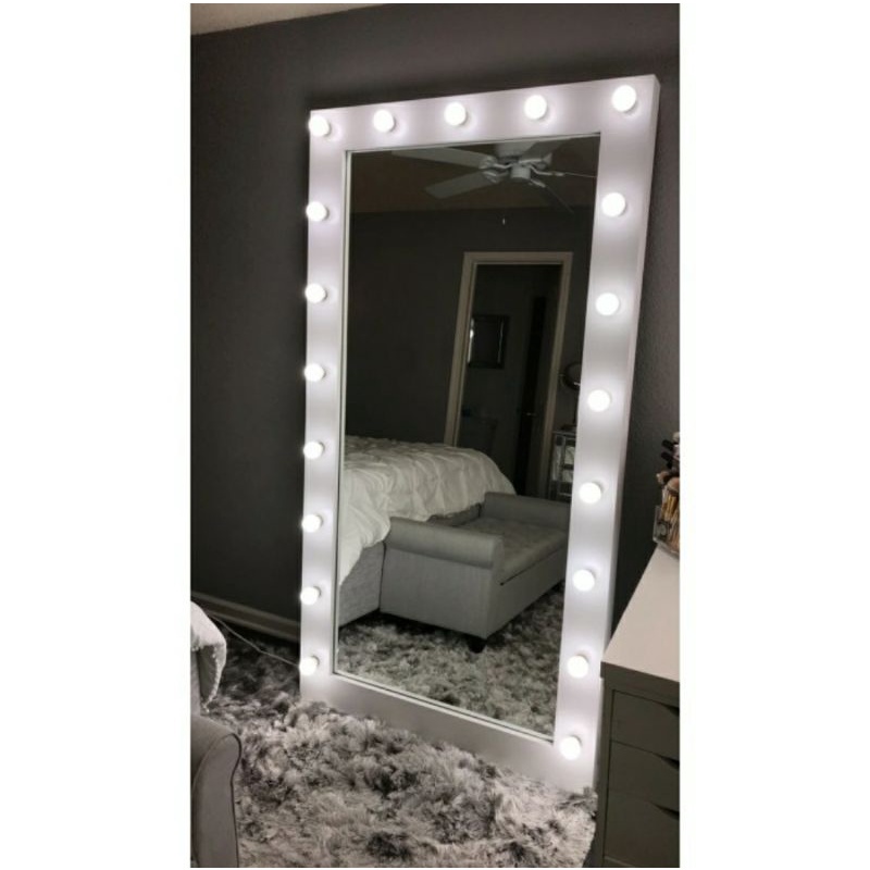 Jual Vanity Mirror Cermin Badan Mewah Cermin Lampu Cermin Full Body ...