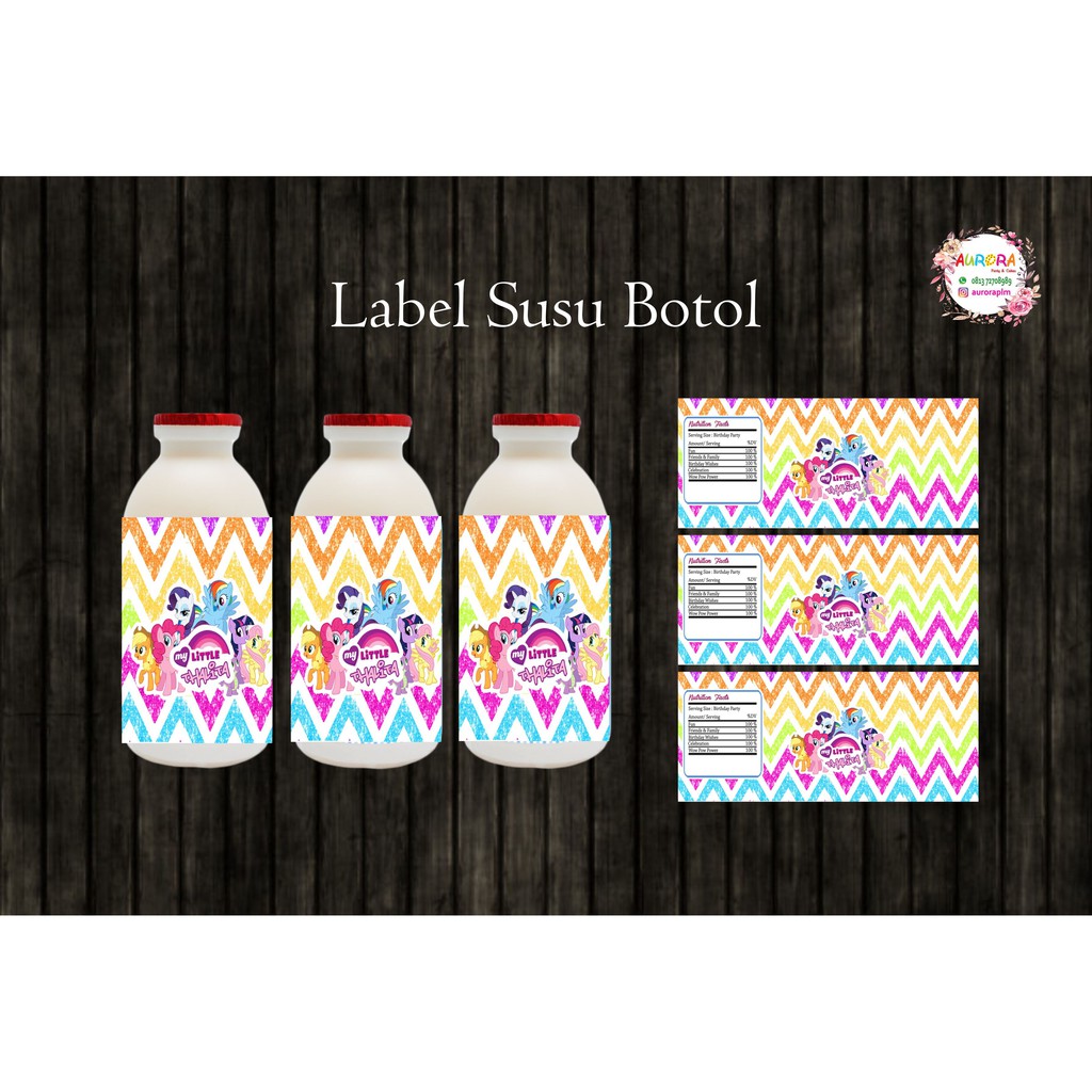 Jual Label Botol Susu Little Pony 12 PCS | Shopee Indonesia