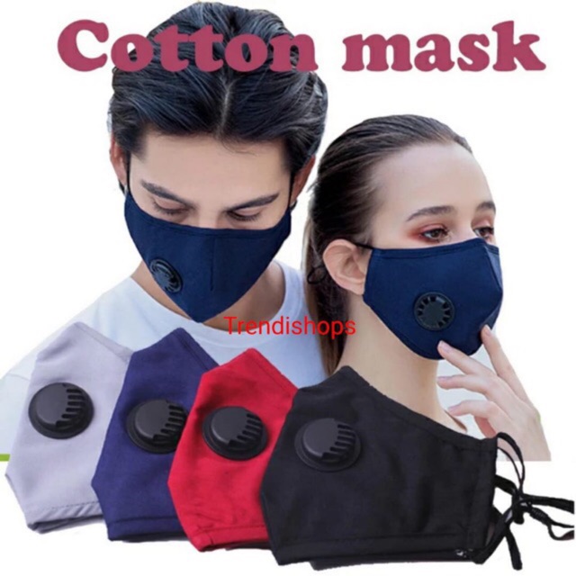Jual Masker kain Anti Debu & Polusi PM2.5 Dengan Katup | Shopee Indonesia