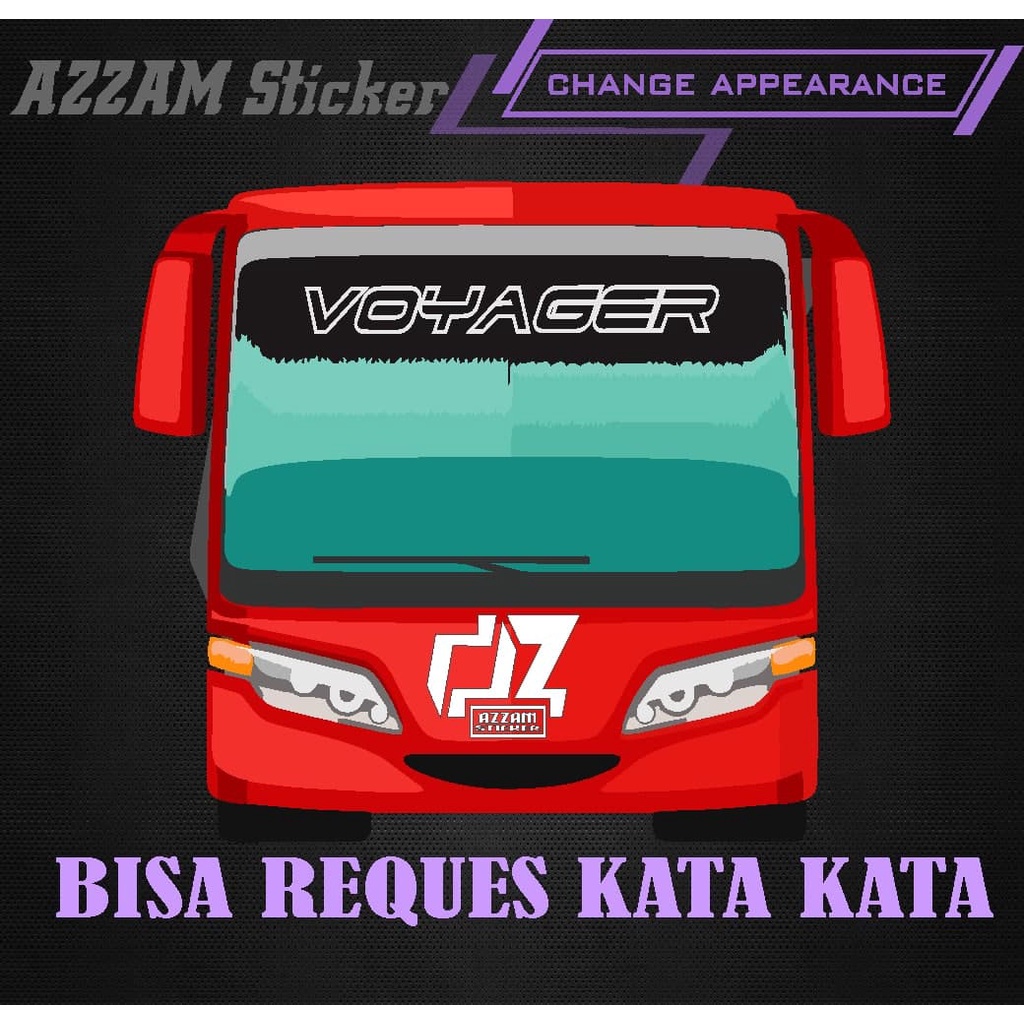 Jual STICKER STIKER KACA PINTU VOYAGER BUS/KACA/BODY MOBIL TRUCK/PICK ...