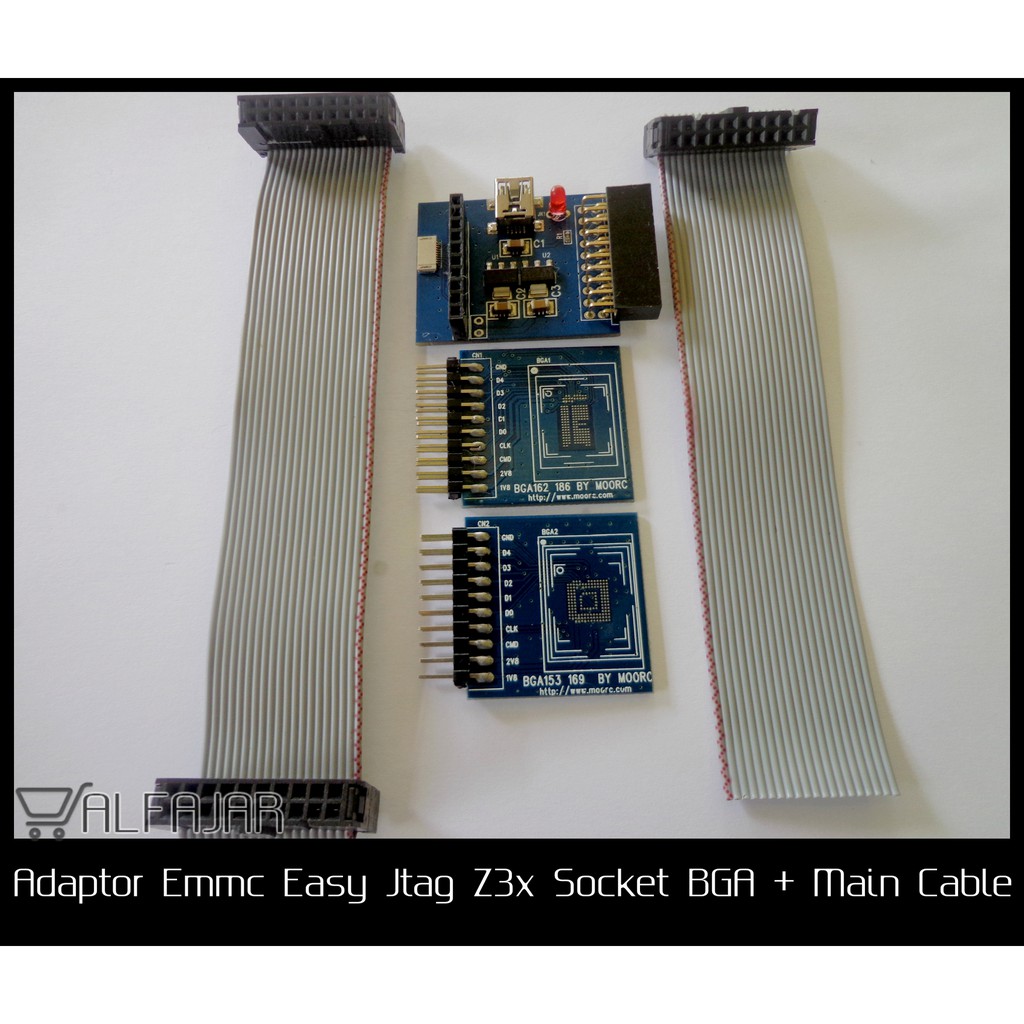 Jual Adaptor Emmc Easy Jtag Z3x Socket BGA + Main Cable | Shopee Indonesia