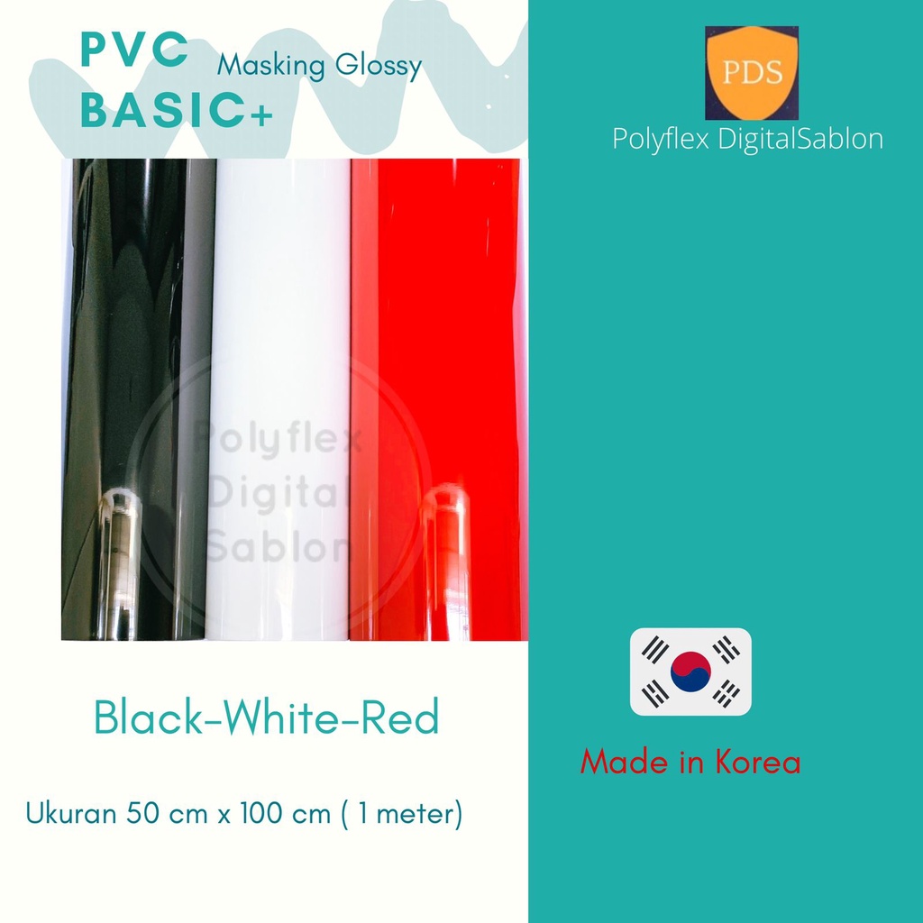 Jual Polyflex flex PVC Korea Basic+ Digiflex masking glossy harga per ...