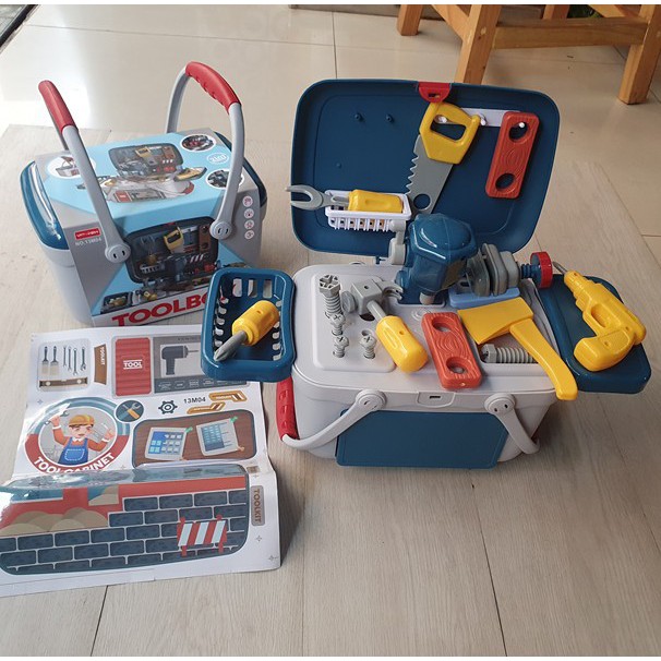 Jual MAINAN MURAH PERKAKAS ALAT TUKANG SET KOPER TOOL BOX SET 26 PCS ...