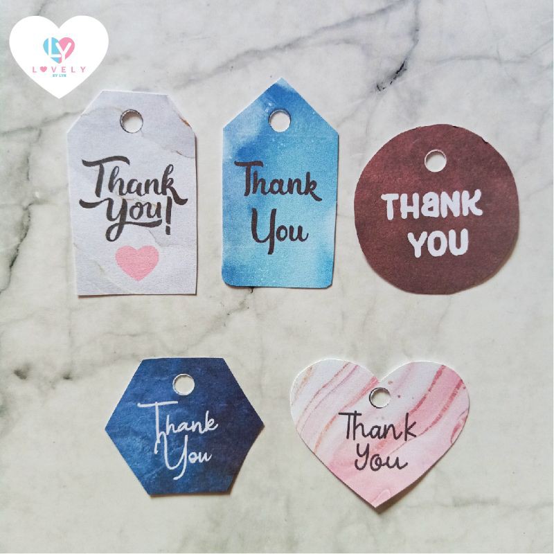 Jual Label Tag Thank You hadiah kado | Shopee Indonesia