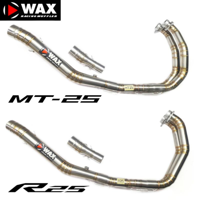 Jual HEADER LEHER KNALPOT R25 MT25 FULL STAINLESS | Shopee Indonesia