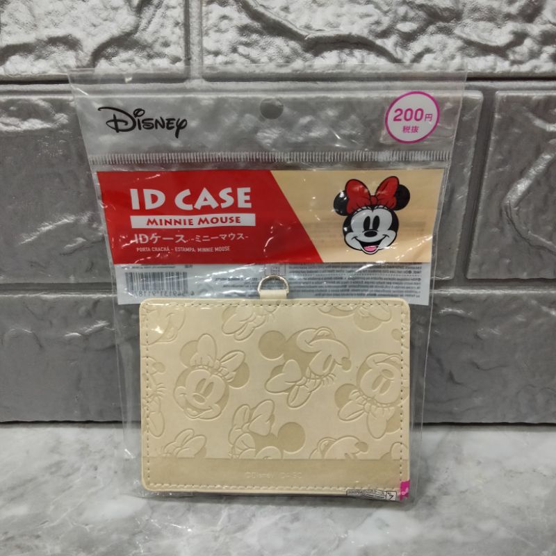 Jual Daiso Japan ID Case Tampat Kartu Universal minnie Mouse Cream ...