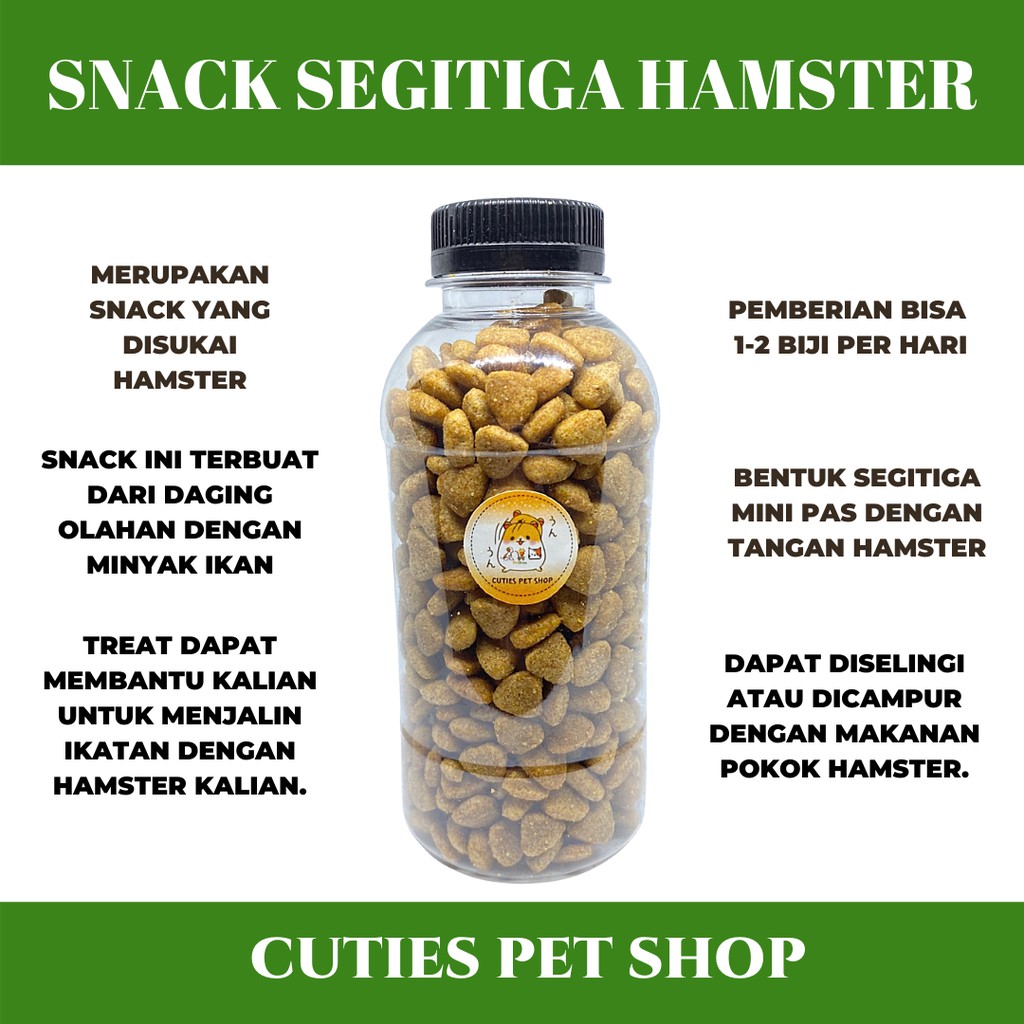 Jual Snack Hamster Segitiga Mini / Makanan Hamster / cemilan hewan ...