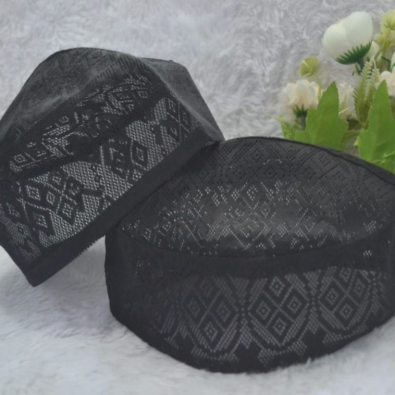 Jual Peci Jaring Hitam/Peci Pria/Kopeah Peci/peci jaring putih | Shopee ...