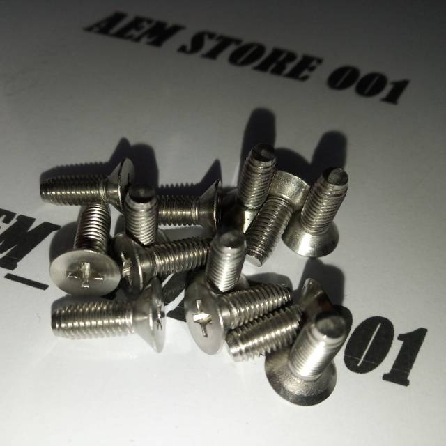 Jual Baut JF M5 X 15 (1.5cm) stainless 304 mc screw csk | Shopee Indonesia