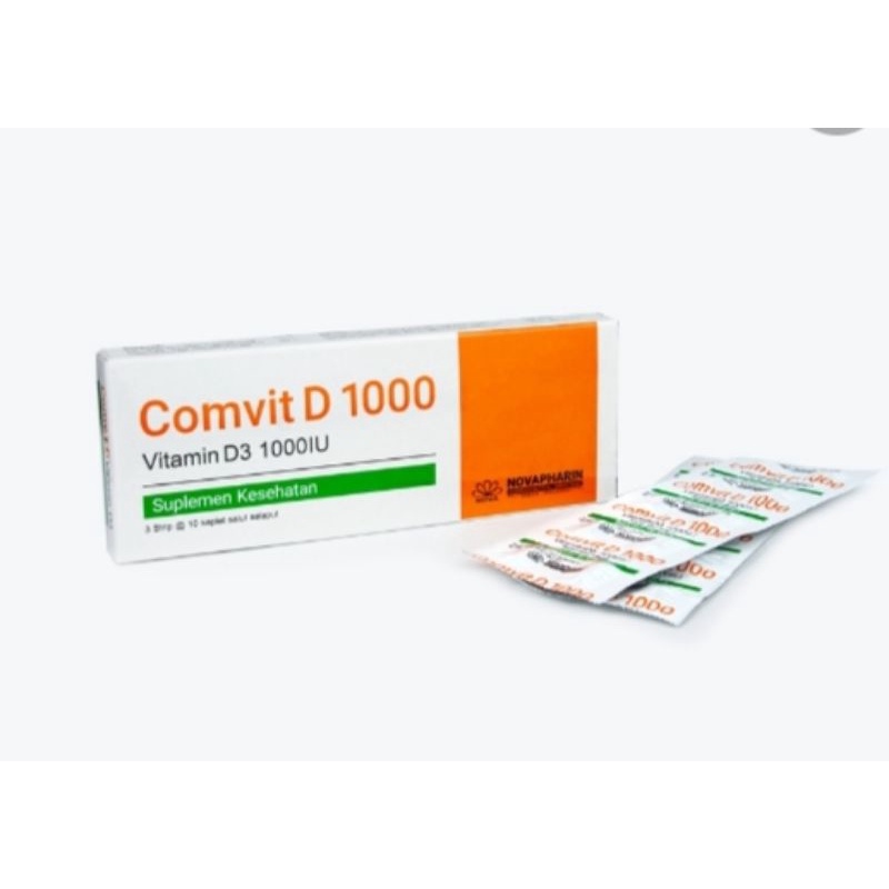 Jual Comvit D 1000 IU (isi 10 tablet) | Shopee Indonesia