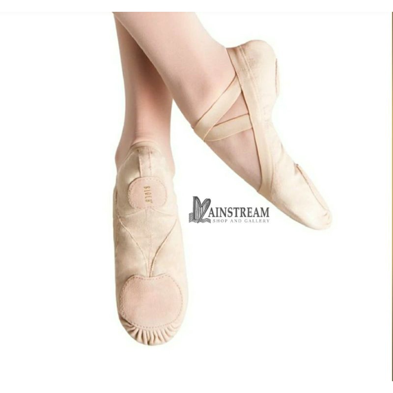 Jual Sepatu Ballet Pro Elastic Canvas Bloch Split sole | Shopee Indonesia