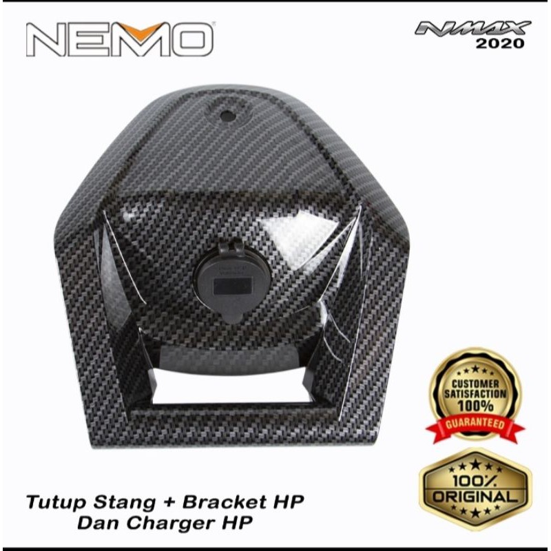 Jual TUTUP STANG NEW NMAX 2020 CBN(BLACK CARBON) | Shopee Indonesia