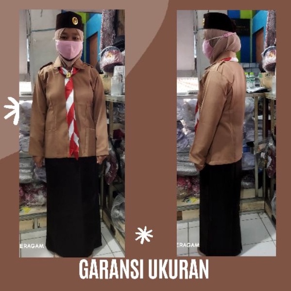 Jual baju rok seragam pramuka starnas GURU PEMBINA PNS rafilo gabardin ...