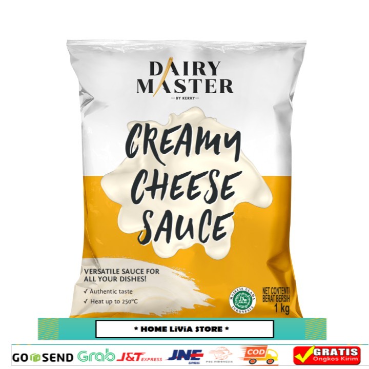 Jual DAIRY MASTER Creamy Cheese Sauce Saus Keju 1 kg | Shopee Indonesia