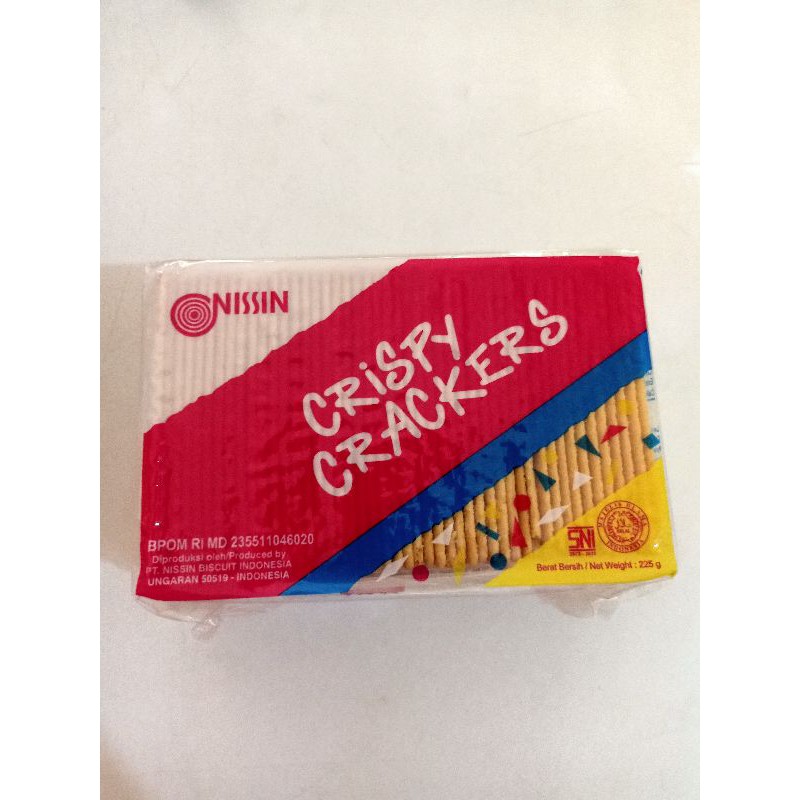 Jual Biskuit Nissin Crispy Crackers 225g || Biskuit Khong Guan ...