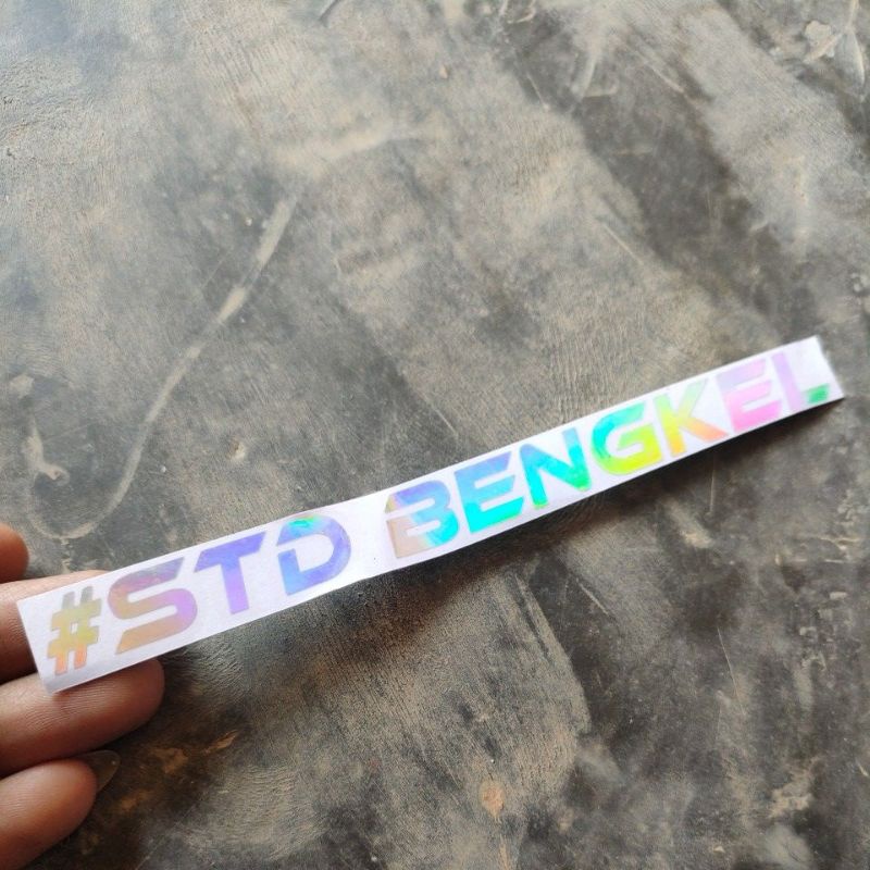 Jual STICKER STANDAR BENGKEL #STD BENGKEL HOLOGRAM | Shopee Indonesia