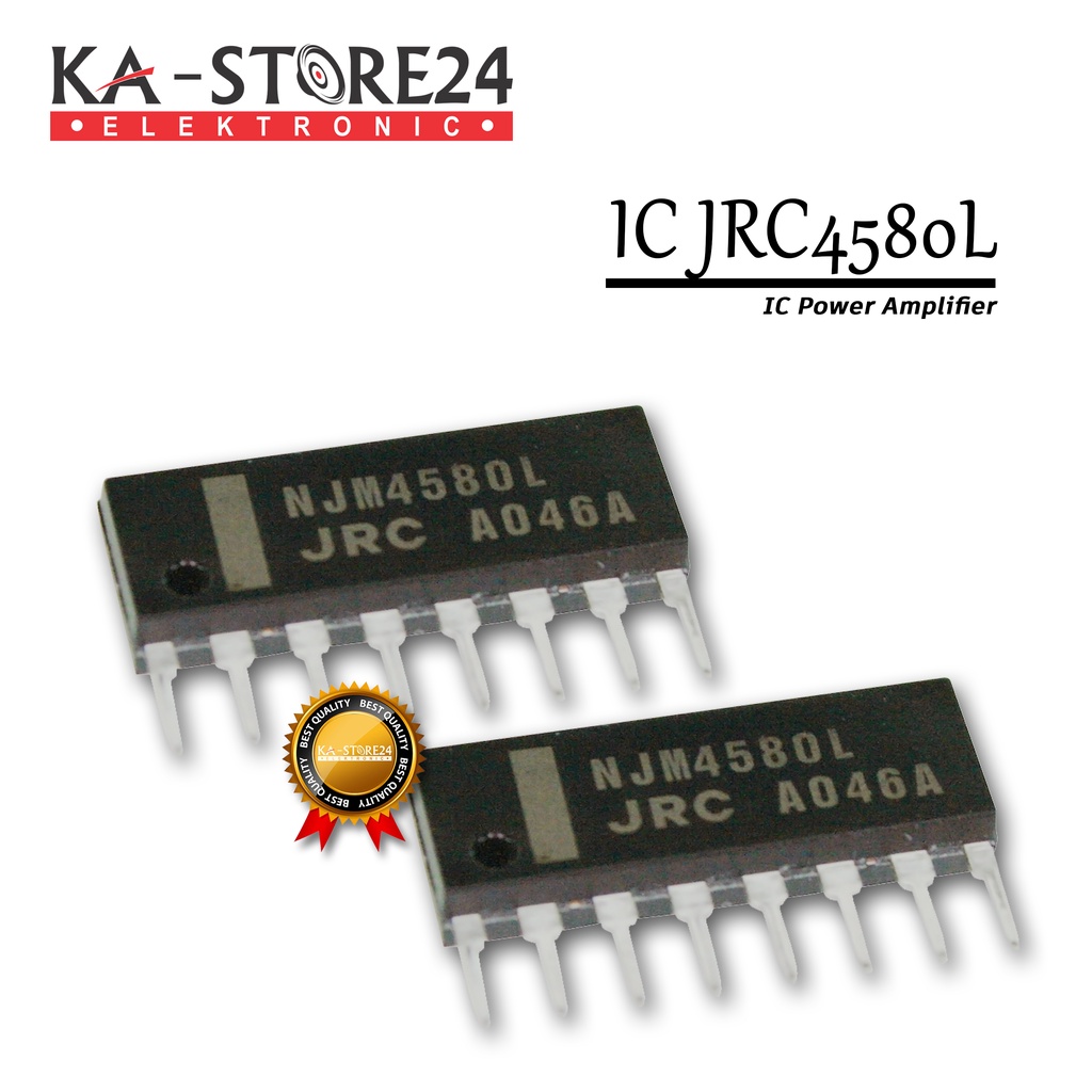 Jual IC JRC4580l JRC4580 Sisir Asli IC Power Amplifier 4580 - Dual Operational Amplifier IC ...