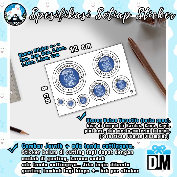 Jual Sticker Stiker Logo Emblem Universitas ITB UI Unpad Unnes UNPAR ...