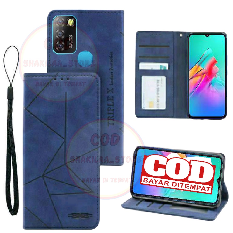 Jual CASE HP INFINIX SMART 5 CASING DOMPET FLIP MOTIF COVER LEATHER ...