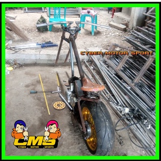 Jual Frame custom Chopper bobber untuk mesin bebek. Kerangka custom ...