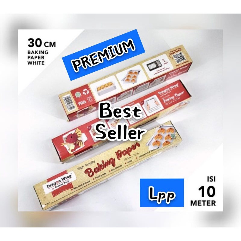 Jual BAKING PAPER ROLL uk 30cm x 10m ~ Kertas alas Roti Gulung ~ FOOD ...