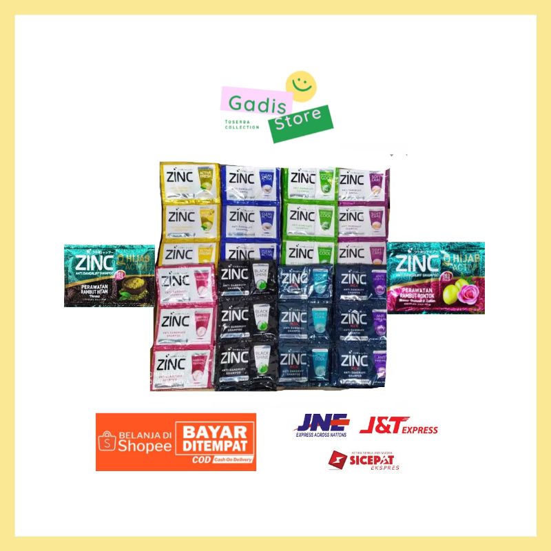 Jual Sampo Zinc 1 Renceng 9ml x 12 Sachet | Shopee Indonesia