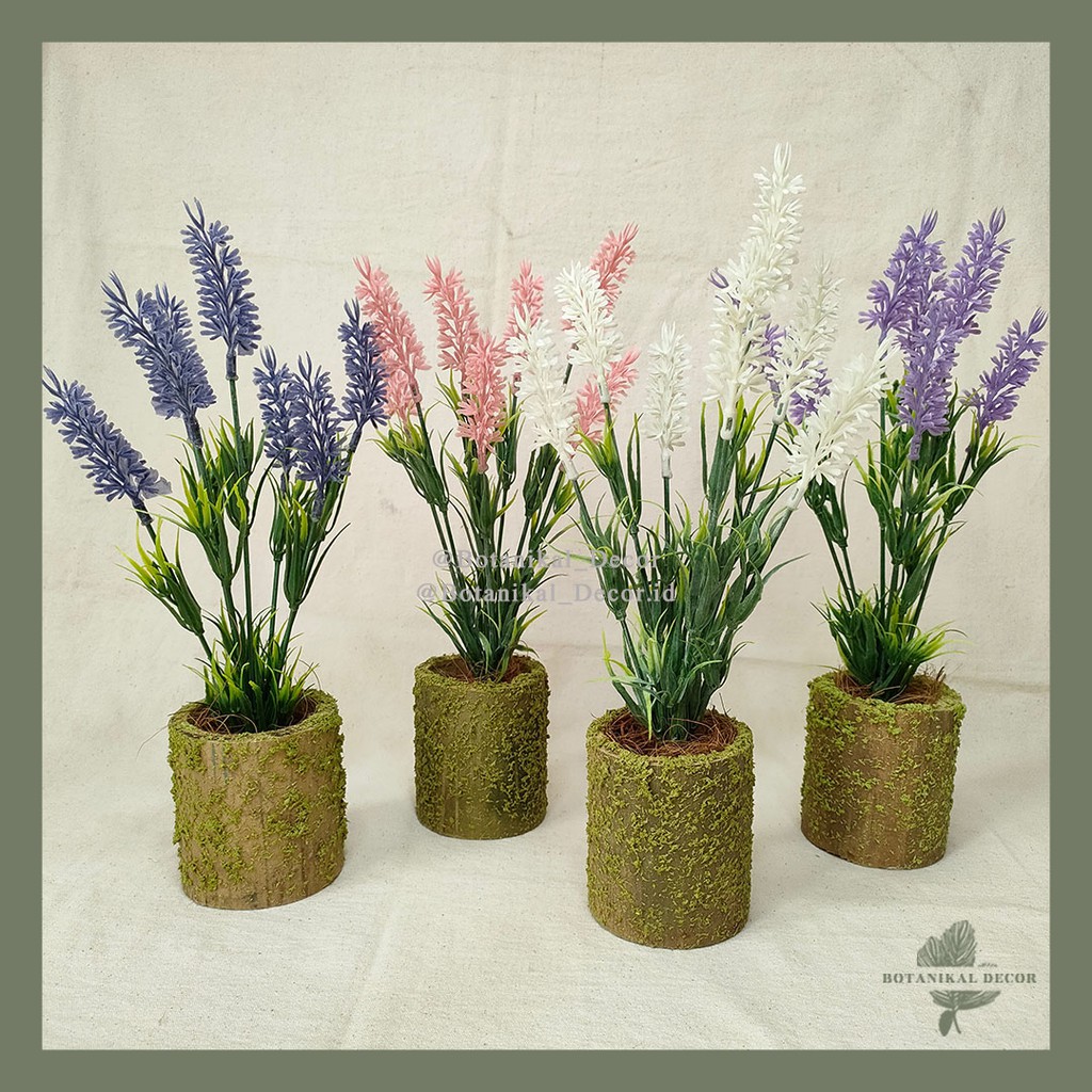 Jual Vas Pot Bamboo Bambu Artificial Flower Astilbe Daun Palsu Plastik ...