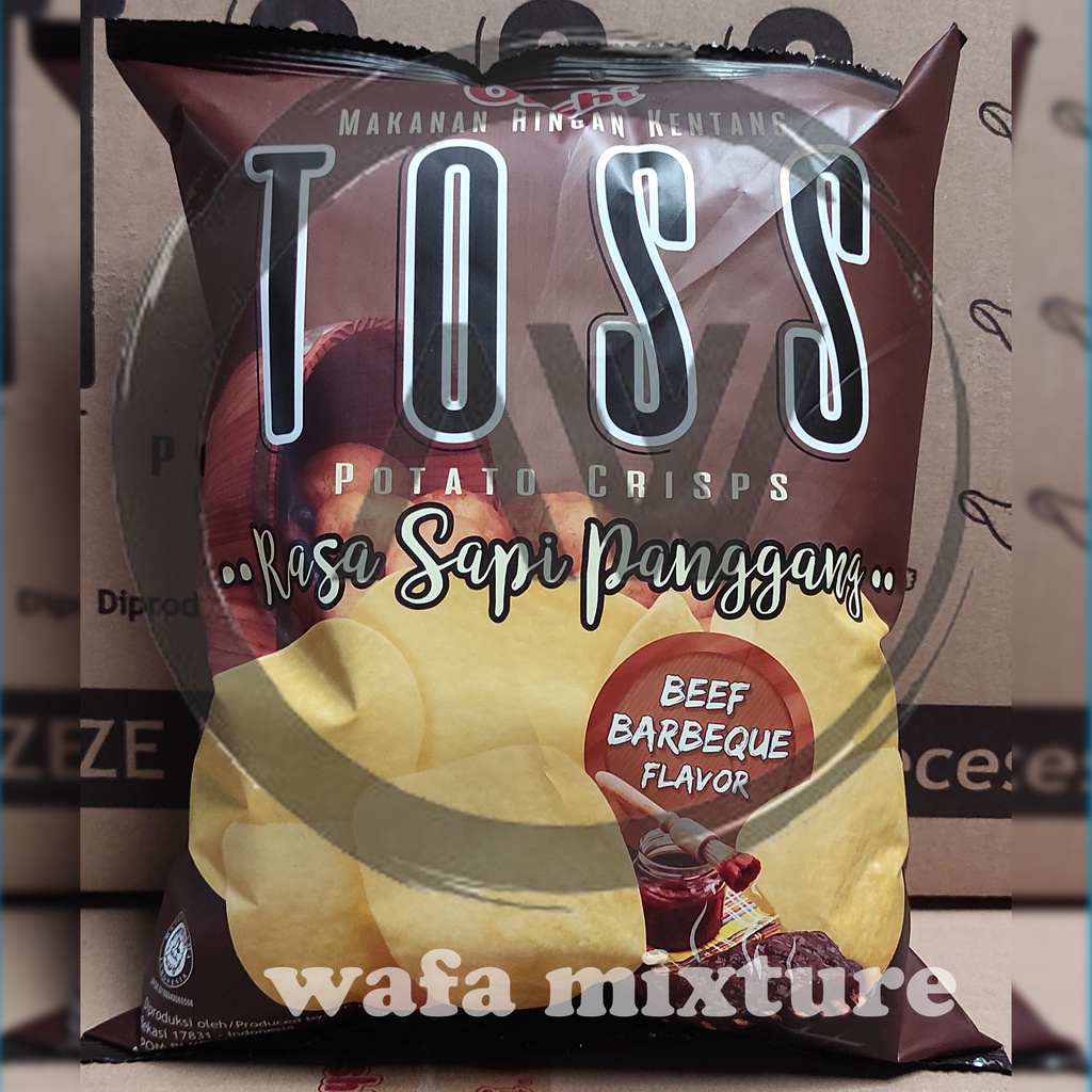 Jual Oishi Toss potato Crips Rasa Sapi panggang 75 gr piknik cemilan ...