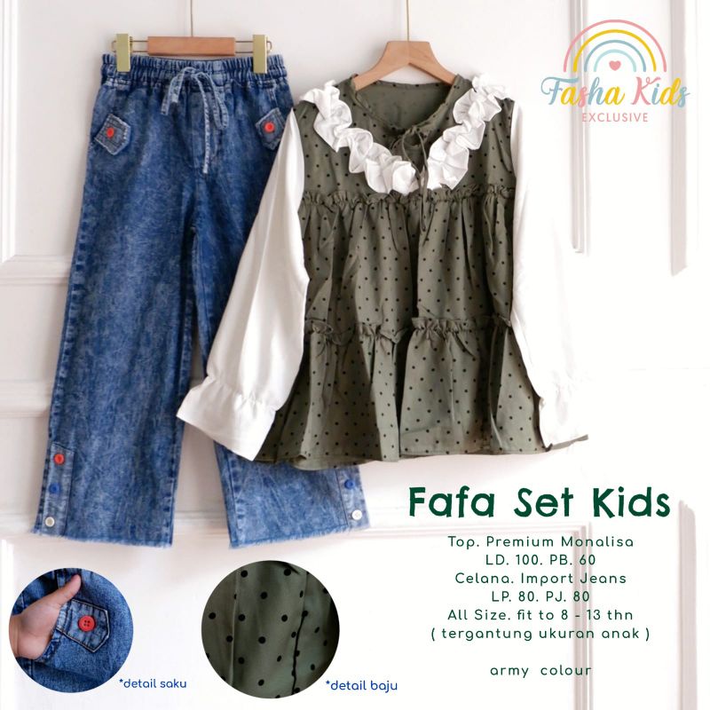 Jual FAFA SET KIDS Z SETELAN MOTIF DAN CELANA by fasha | Shopee Indonesia