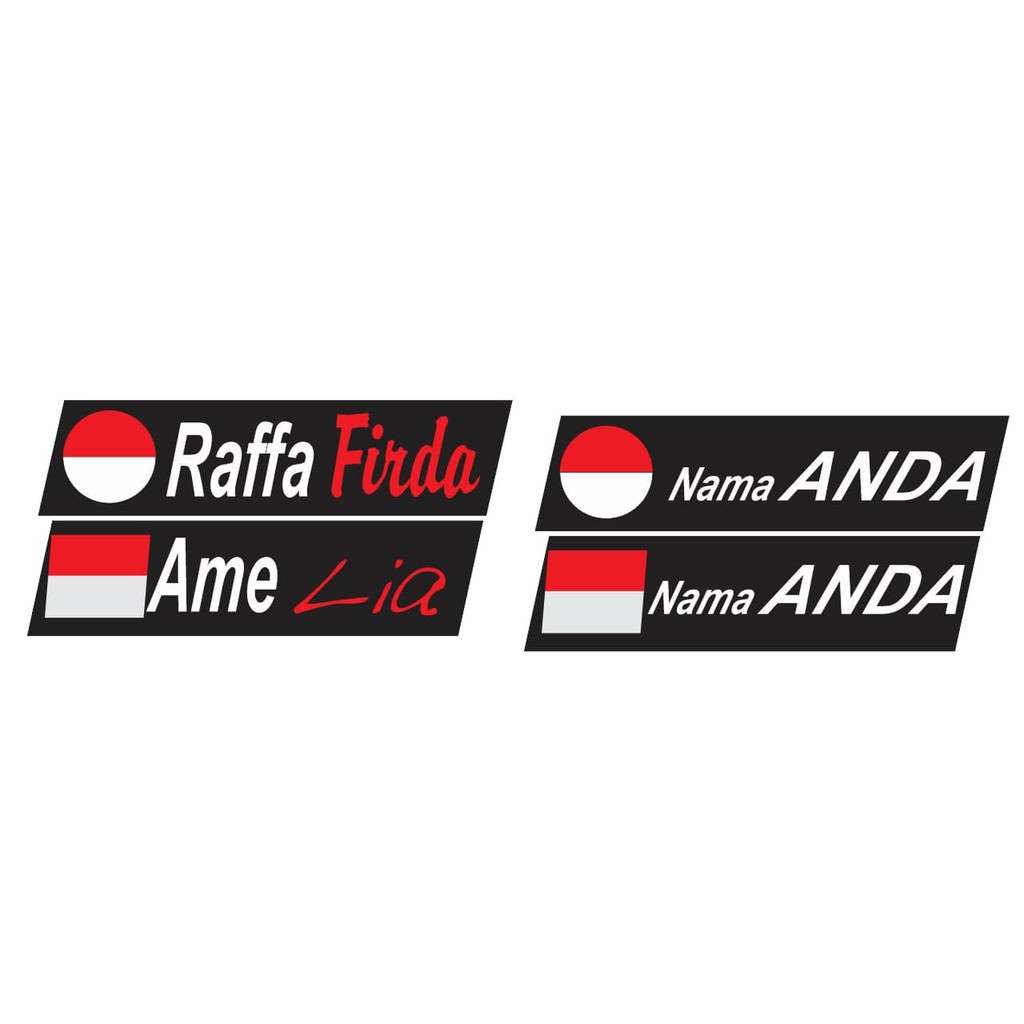 Jual Sticker bendera Custom | Shopee Indonesia