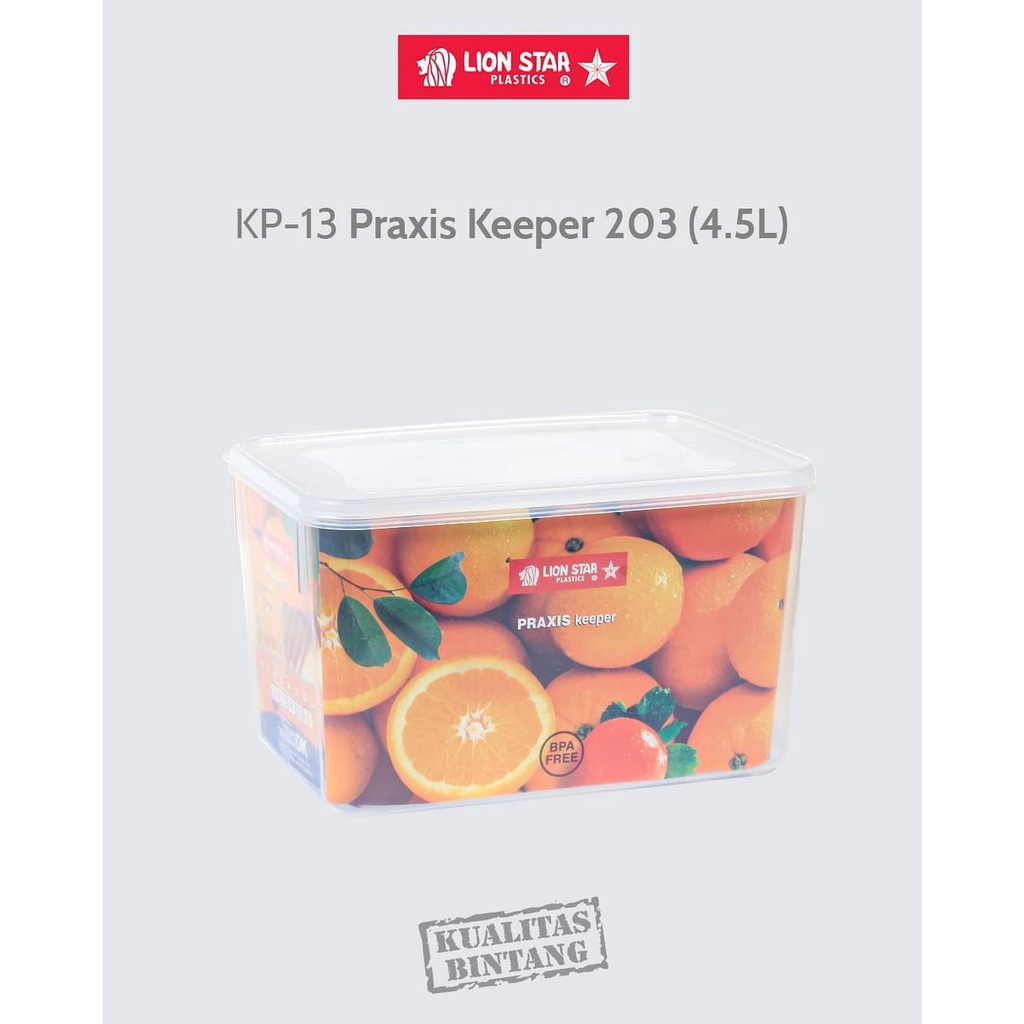 Jual Praxis Keeper KP-13 Lion Star Tempat Makanan Toples Kerupuk 4 ...