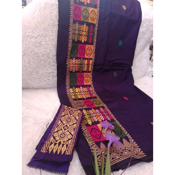 Jual SONGKET BULAN BINTANG UNGU DENGAN SELENDANG | Shopee Indonesia