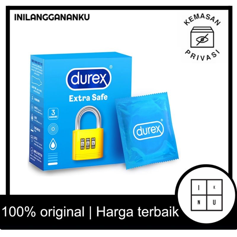 Jual Kondom Durex Extra Safe Isi 3 pcs | Shopee Indonesia