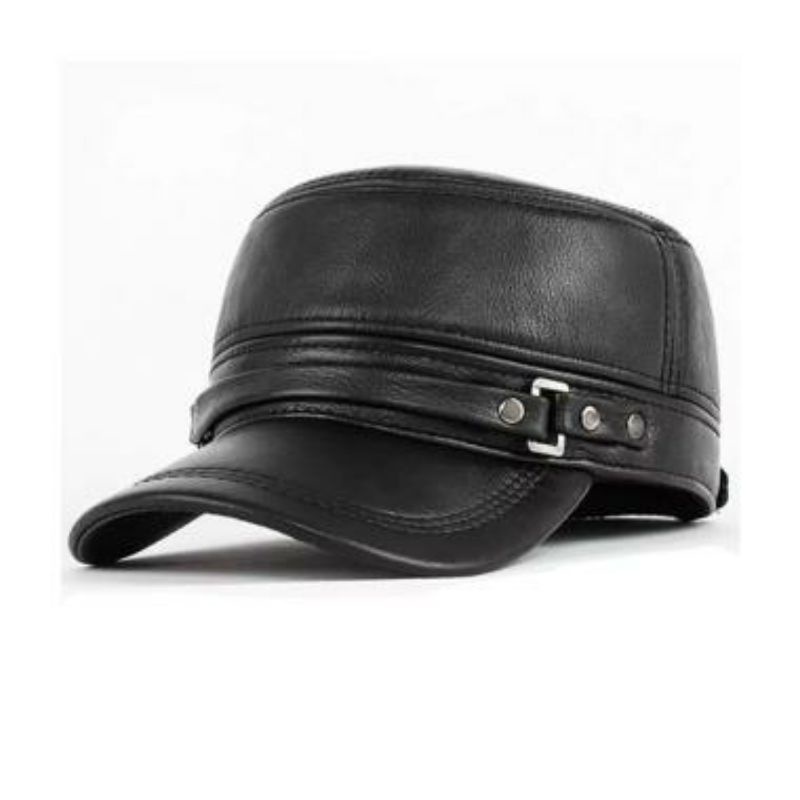 Jual TOPI PRIA KULIT ASLI MODEL KOMANDAN/TOPI KULIT KOMANDO | Shopee ...