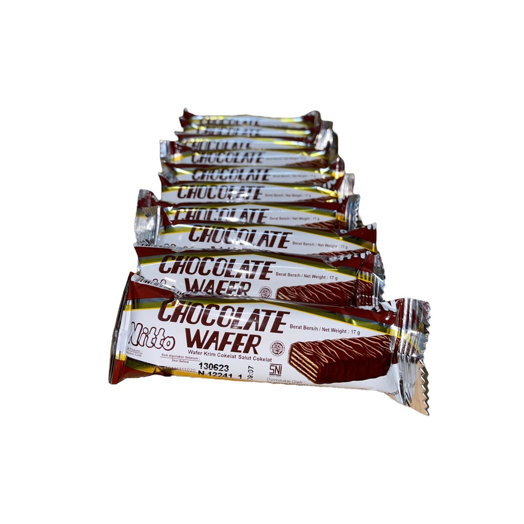 Jual Nitto Chocolate Wafer - Netto 10bks x 17gr | Shopee Indonesia